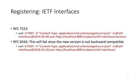 Yang Schema Registry Integration Update Ppt
