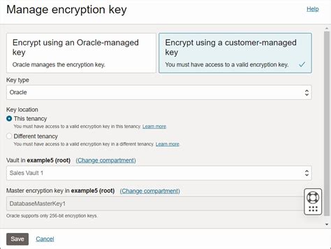 Use Customer Managed Encryption Keys With Vault Located In Local Tenancy