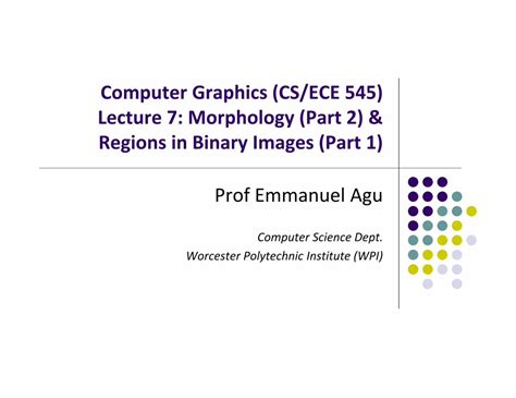 Pdf Computer Csece 545 Part Regions In Binary Computer Graphics