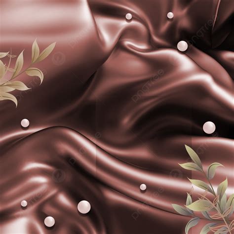 Brown Satin Texture Background Brown Grass Leaf Luxurious Background