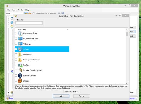 Add Custom Folders Or Control Panel Applets To Navigation Pane In File