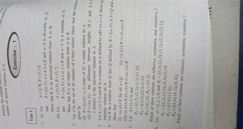 Exercise Type I I Let A B And R A B AA BB And