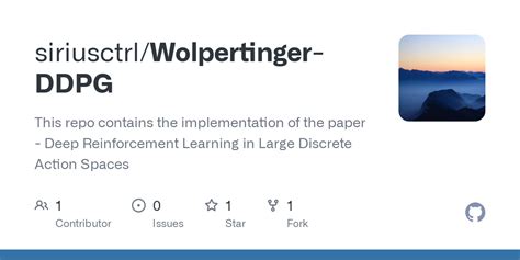 Github Siriusctrlwolpertinger Ddpg This Repo Contains The
