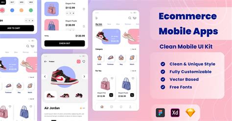 Ecommerce Mobile Apps Ux And Ui Kits Ft Ui And Apps Envato