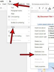 How To Get Columns Of Equal Width In A Google Docs Table Solve Your Tech