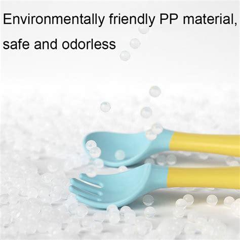 4 세트 어린이 교육 식기 아기 구부릴 수있는 실리콘 소프트 스푼 색상 핑크