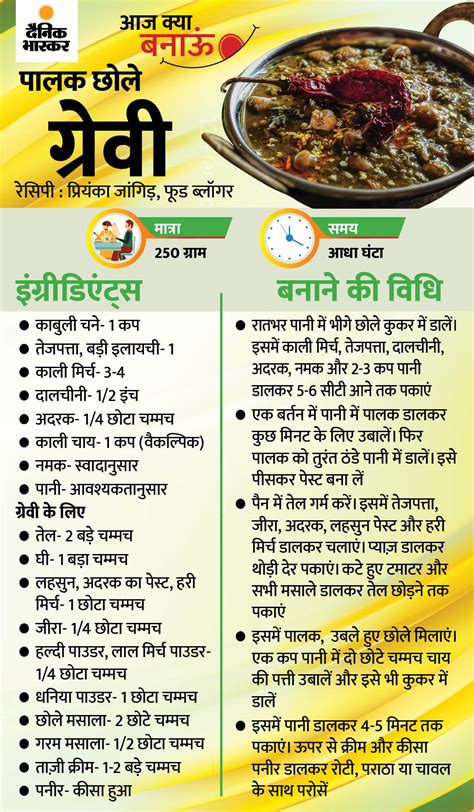 स्पाइसी खाने के शौकीन बनाएं पालक छोले ग्रेवी इसमें क्रीम डालकर पराठा