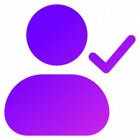 user verification identity check verified authenticated icon