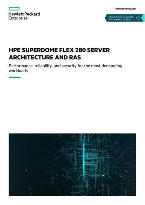 Hpe Superdome Flex 280 Server Architecture And Ras Technical White Paper