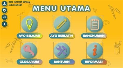 Gambar 4 Tampilan Menu Utama 3 Tampilan Menu Materi Pada Bagian Ini Download Scientific