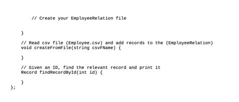 Solved Assume That We Have A Relation Employeeid Name