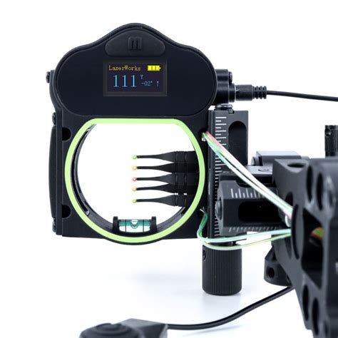 Laserworks A3 Bow Sight 300 Meter Rangefinder 5 Pin 4 Axis Bowsight