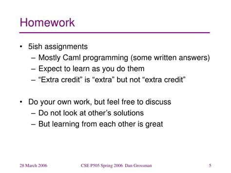 PPT CSEP505 Programming Languages Lecture 1 Intro Caml Functional