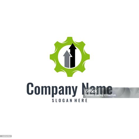 기어 통계 로고 디자인 벡터 파이낸스 로고 디자인 벡터 기어 로고 템플릿 기어 기계 부분에 대한 스톡 벡터 아트 및 기타 이미지