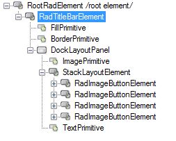 Structure WinForms TitleBar Control Telerik UI For WinForms