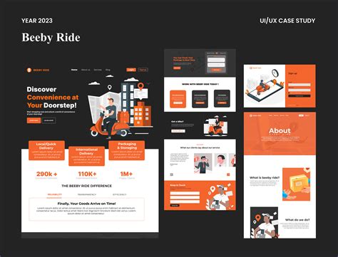 A Delivery Website UIUX Landing Page Behance