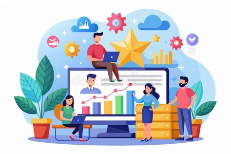 A Diverse Team Collaborates On Data Analysis Using Laptops Surrounded By Charts And Positive