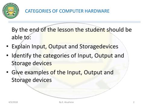 Input Output And Storage Devices PPTX