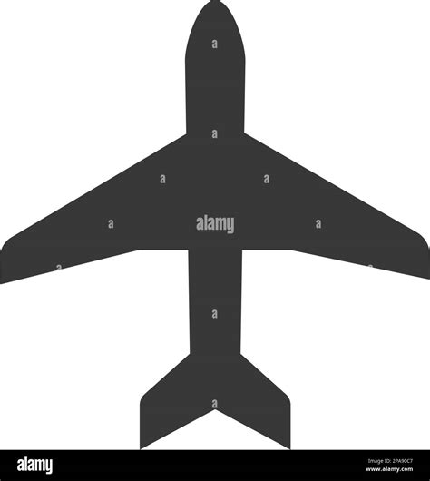 Airplane Icon Aircraft Flat Style Aeroplane App Button Flight Mood