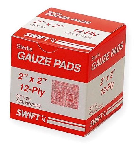 2x2 Gauze Pads 25 Ct Shield Safety