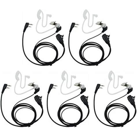 5 Pack Earpiece Headset For Icom Radio Ic F24s Ic F31 Ic F3 Ic F3s Ic F4 Radio Ebay