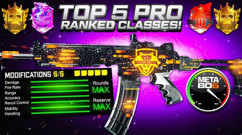 New Top 5 Updated Pro Meta Best Ranked Play Classes On Bo6 😍 Cdl