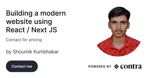 Building A Modern Website Using React Next Js By Shoumik Kumbhakar