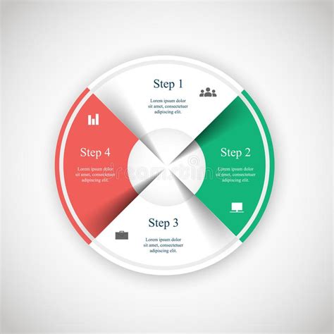 Vector Circle Infographic Stock Vector Illustration Of Background