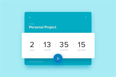 Timer Stopwatch Widget By Cerpow On Envato Elements Widget Design