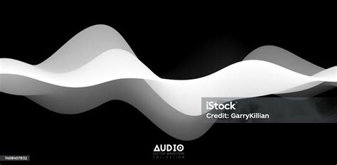 음파 시각화 3d 흑백 솔리드 파형 음성 샘플 패턴 3차원 형태에 대한 스톡 벡터 아트 및 기타 이미지 3차원 형태 건강관리와 의술 검은색 Istock