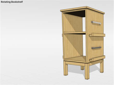 Diy Plans To Build A Rotating Bookshelf
