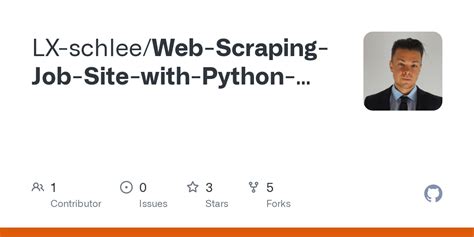 Github Lx Schleeweb Scraping Job Site With Python Selenium
