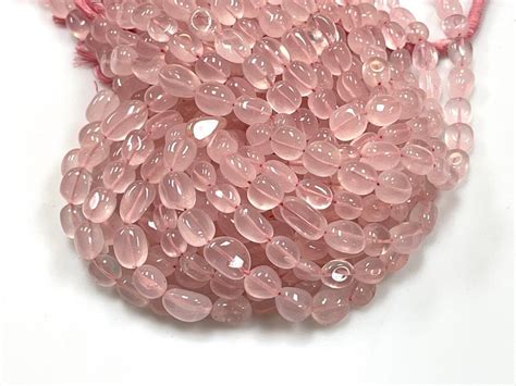 Rose Quartz Natural Gemstone Smooth Freeform Nuggets Tumble Shape