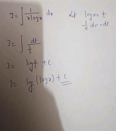 Int Frac D X X Log X