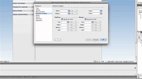 Dreamweaver Cs4 Css Div E Layout La Pagina Prende Forma 3a Parte