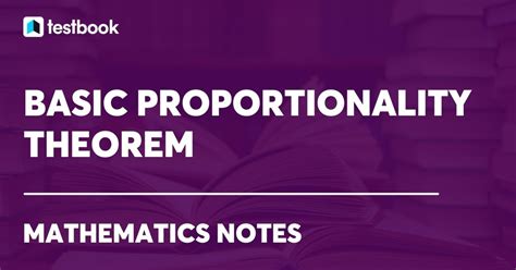 Basic Proportionality Theorem Statement Proof With Examples