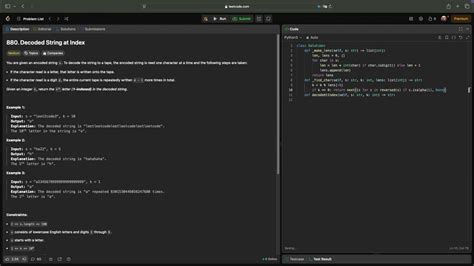 No Sound Leetcode 880 Decoded String At Index Youtube