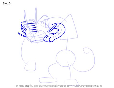 How To Draw Gigantamax Meowth From Pokemon Pokemon Step By Step