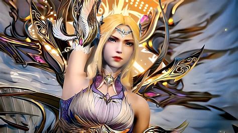 国漫女神【千仞雪成神版】4k超清电脑壁纸（75张），《斗罗大陆》动漫第251集截修 哔哩哔哩
