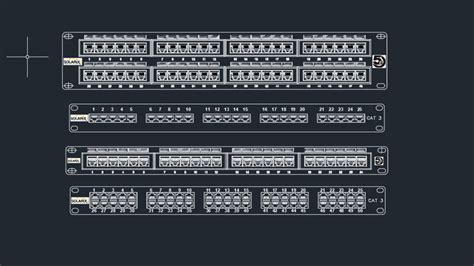 Patch Panel Cad Blocks Cadsamplecom Free Dwg Cad File