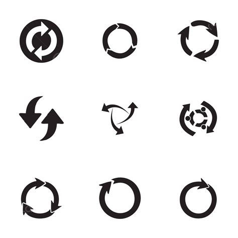 Vector Refresh Icons Set Collection Rotation Web Vector Collection Rotation Web Png And