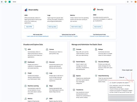 Toasts Improved Error Toast Experience · Issue 67270 · Elastickibana · Github
