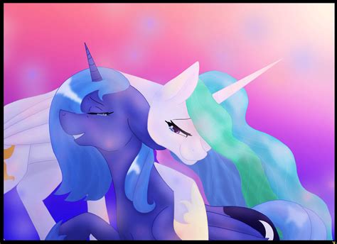 Luna And Celestia Reunited By Raythenerd On Deviantart
