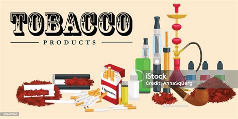 담배 물 담 뱃 대 시가 라이터 격리 벡터 일러스트 레이 션과 설정 흡연 담배 제품 아이콘 Habitat For Humanity에 대한 스톡 벡터 아트 및 기타 이미지