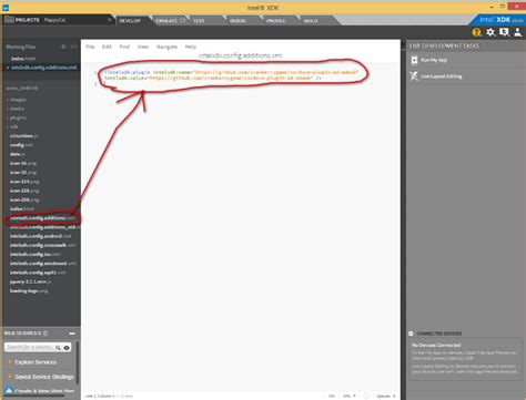 Cordova Crosswalk 511 Build Error Occurs When Using Github Url In The Plugin Tag Intel