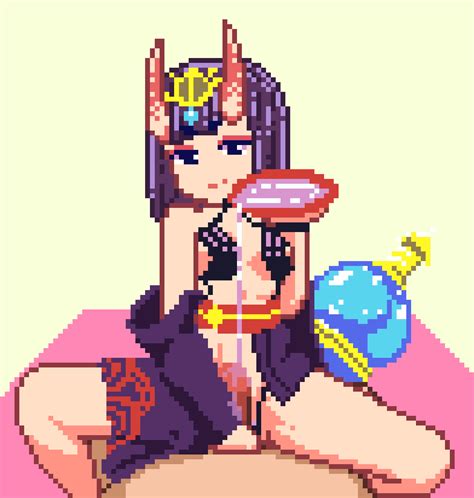 Shuten Douji Handjob Pixel Animation By Lynte Hentai Foundry