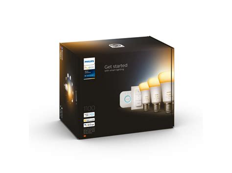 Buy Philips Hue E27 Starter Kit White Ambiance Free Shipping