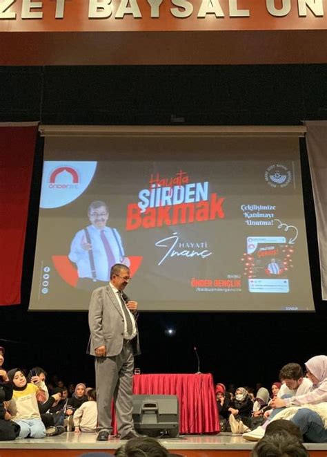 ÜnlÜ Yazar Hayatİ İnanÇ Salonu TaŞirdi Özgür Bolu