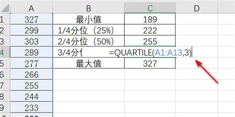 Excel里面怎么求数据的四分位点360新知