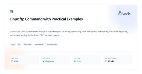 linux ftp command with practical examples labex